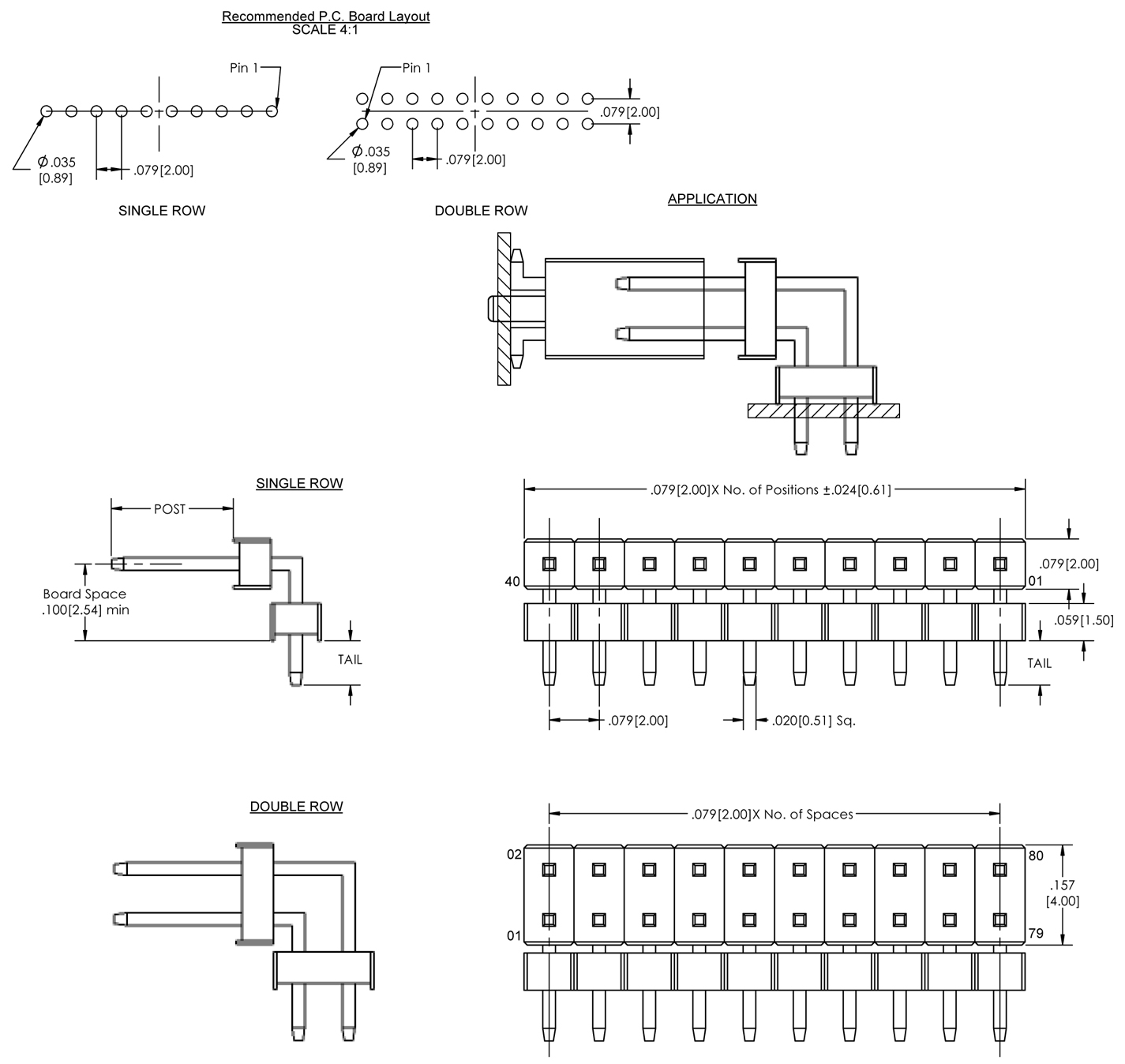 Connecteurs PCB 2,00mm BSTCR-2 - Sonectrad-BRN